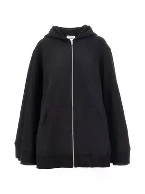 7 For All Mankind Zip-up Flared-sleeve Hoodie