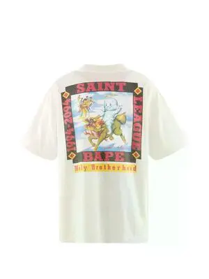 SAINT MXXXXXX X Bape Graphic-print T-shirt