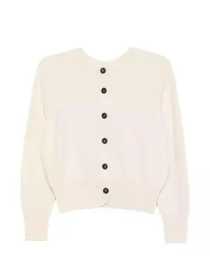 GRIFONI Knitted Crew Neck Cardigan