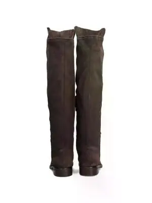 JULIE DEE Suede Over-the-knee Boots