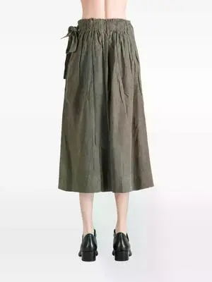 CASEY CASEY Wrap-style Gathered Midi Skirt