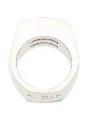 Rick Owens Grill Cut-out Detail Ring