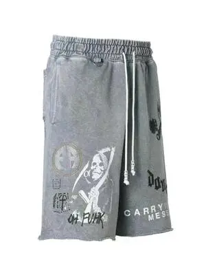 PALY Graphic-print Drawstring Shorts