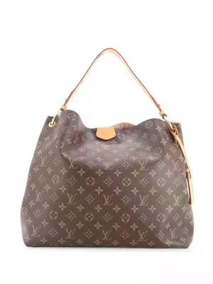 LOUIS VUITTON Monogram Canvas Mm Hobo Bag - Brown