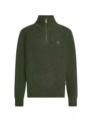 Karl Lagerfeld Half-zip Turtleneck Sweater - Green