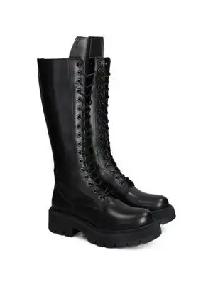 JULIE DEE Lace-up Chunky-sole Boots