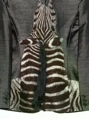 JEAN PAUL GAULTIER 2000s Zebra-appliqué Blazer