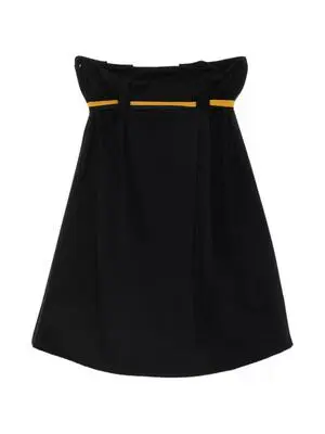 JIL SANDER 1990s Belted Wool Skirt