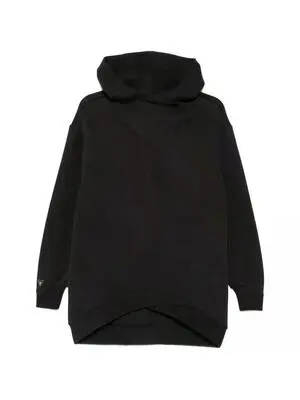 MACRON Asymmetric Hem Hoodie - Black