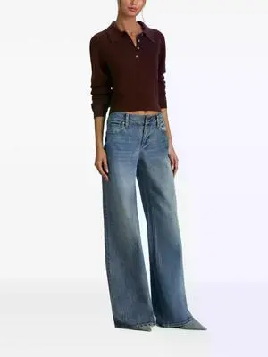 Alice + Olivia Trevor Cropped Sweater
