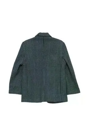 STELLA NOVA Check-pattern Logo-patch Blazer