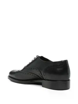 Corneliani Brogue-detail Leather Lace-up Shoes