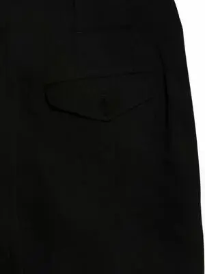 Closed Pleated-detail Tapered Trousers