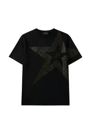 John Richmond Sequin-embellished Star-motif T-shirt - Black