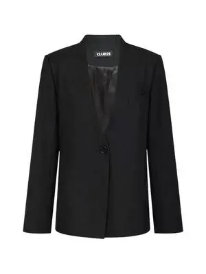 CLUB21 COLLECTION Tess Single-breasted Blazer - Black