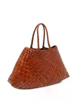 Dragon Diffusion Small Santa Croce Woven-leather Tote Bag