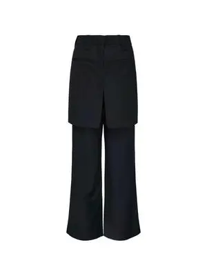CLUB21 COLLECTION Lila Layered-design Trousers - Black