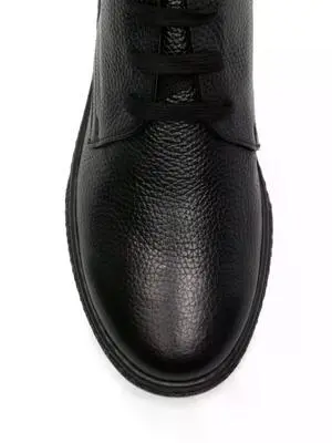 Corneliani Grained Leather Desert Boots