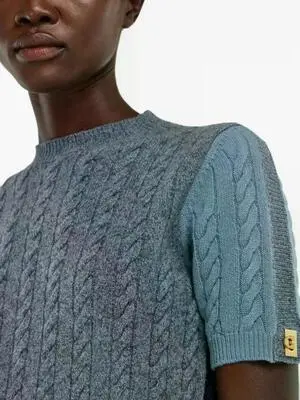 FERRAGAMO Short Sleeve Gancio Detail Top