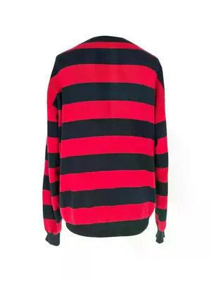 Miu Miu Striped Button-down Cardigan - Red