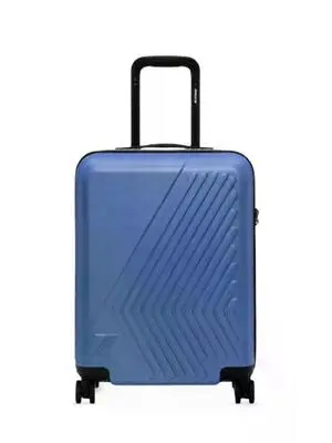 K-WAY Chevron Pattern Suitcase - Blue