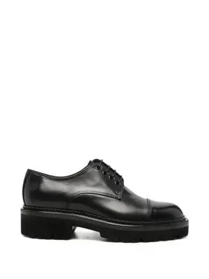 Corneliani Cap-toe Chunky-sole Lace-up Shoes - Black