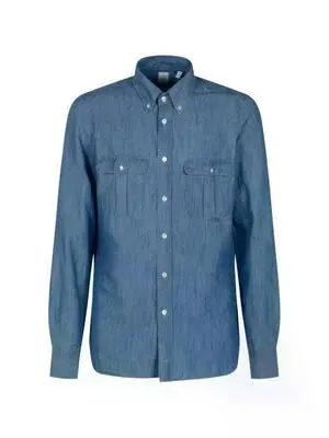 FINAMORE 1925 Button-down Flap-pocket Shirt
