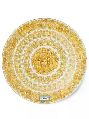 Versace Medusa Rhapsody Porcelain Plate - Yellow