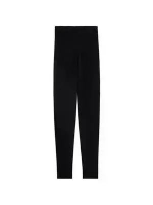 Balenciaga Techwear Logo-embroidered Knitted Leggings