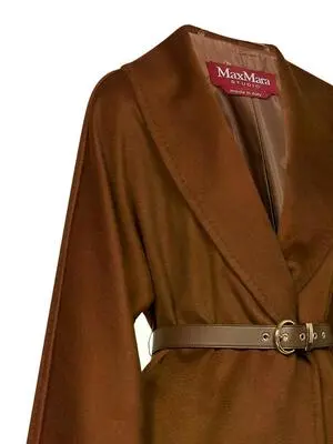 Max Mara Abissi Belted Shawl-collar Jacket
