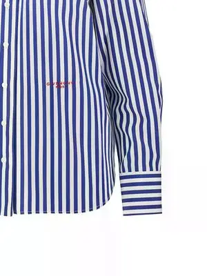 Givenchy Embroidered-logo Striped Shirt