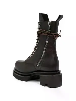 Rick Owens Lace-up Platform Biker Boots