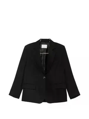 NINE:INTHE:MORNING Bella Single-breasted Notched-lapel Blazer - Black