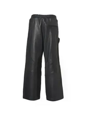 DOUBLET Basketball Shoe Pocket Leather Trousers