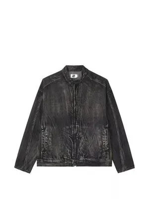 Izzue Acid-wash Denim Jacket - Black