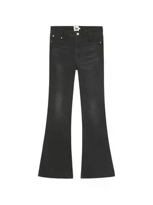 B+AB Faded Flared-leg Jeans - Black