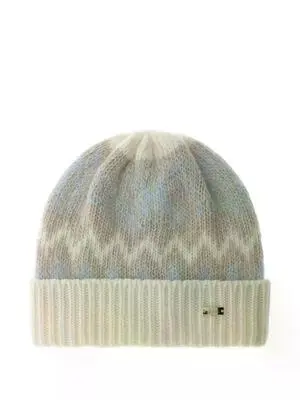 Herno Jacquard-knit Beanie Hat - Neutrals