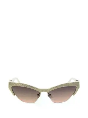 MARCIANO Glitter-embellished Cat-eye Sunglasses - Gold