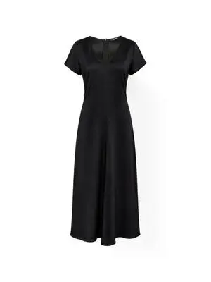CLUB21 COLLECTION Ophelie V-neck Dress - Black