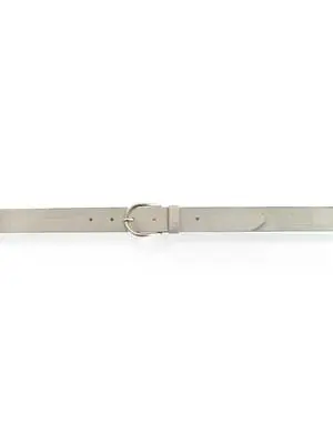 VANZETTI Crocodile-effect Leather Belt