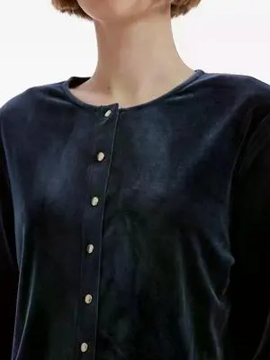 TOUT A COUP Velvet Press-stud Cardigan