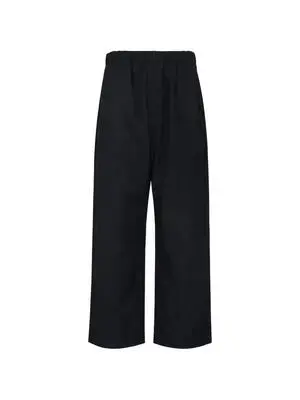 Comme Des Garçons Elasticated-waistband Patch-pocket Trousers - Black