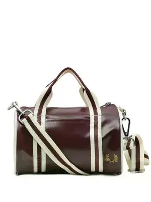 Fred Perry Classic Logo Barrel Tote Bag - Red