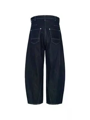 Comme Des Garçons Contrast-stitch Tapered Jeans