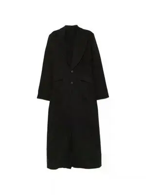 QUETSCHE Tailored Herringbone Pattern Coat