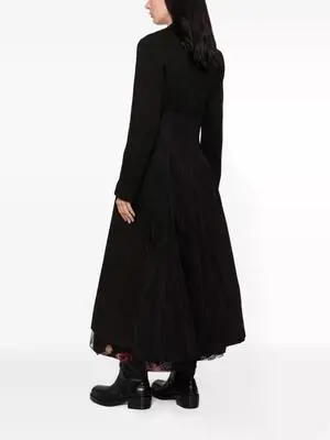 QUETSCHE Tailored Herringbone Pattern Coat