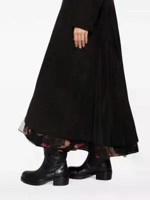 QUETSCHE Tailored Herringbone Pattern Coat