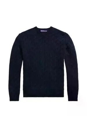 Ralph Lauren Purple Label Cable-knit Cashmere Sweater - Blue