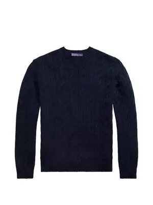 Ralph Lauren Purple Label Cashmere Cable-knit Sweater - Blue