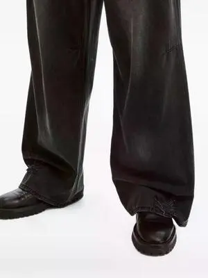 Izzue Distressed Wide-leg Jeans